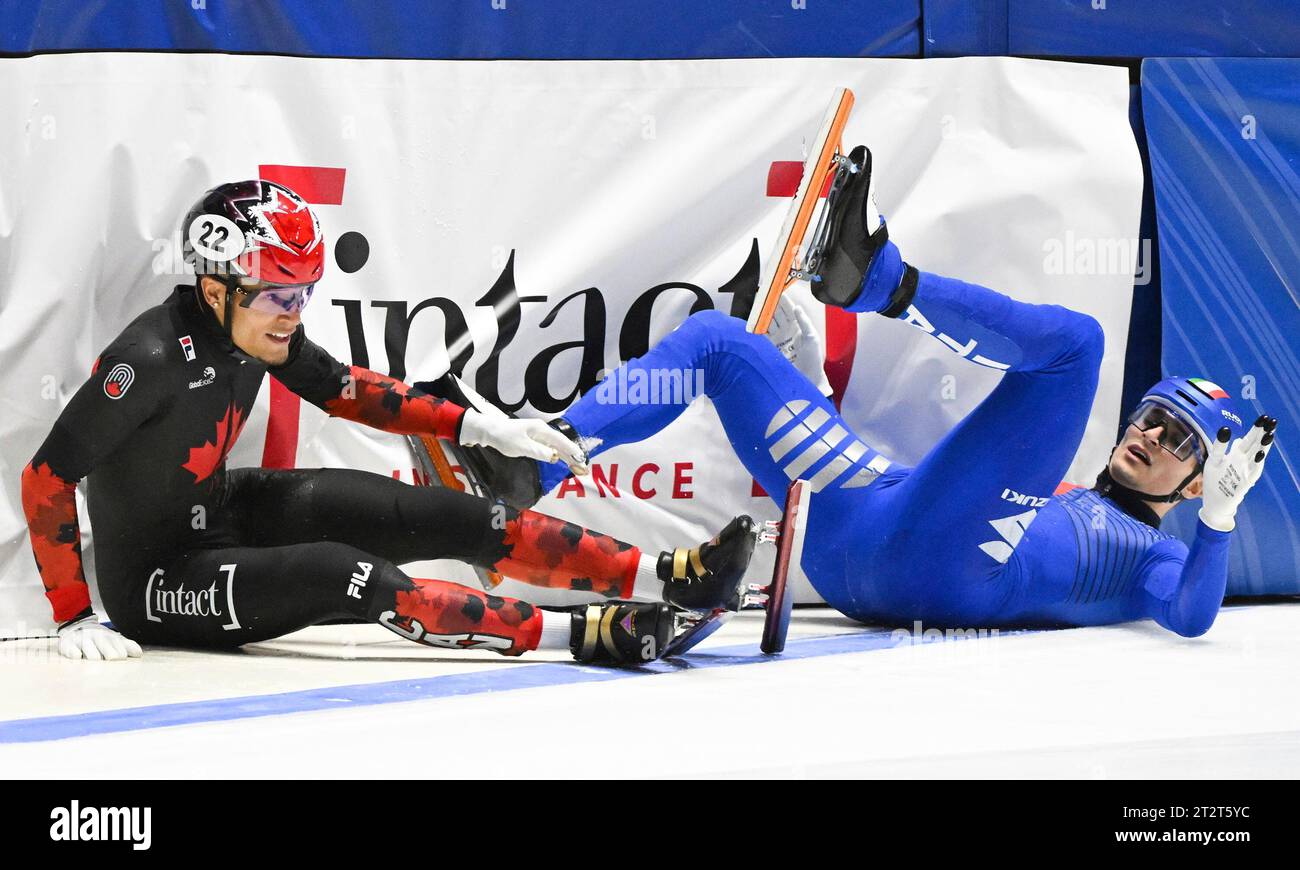 Jordan Pierre-Gilles of Canada (22) and Luca Spechenhauser (37) of ...