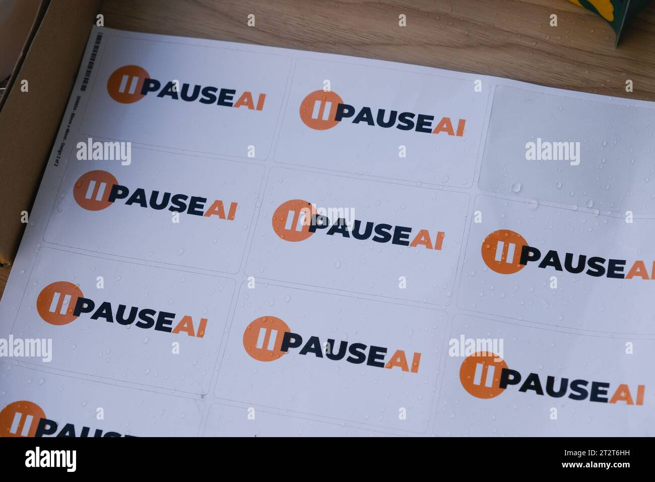 Parliament Square, London, UK. Protest to pause the development of Ai ...