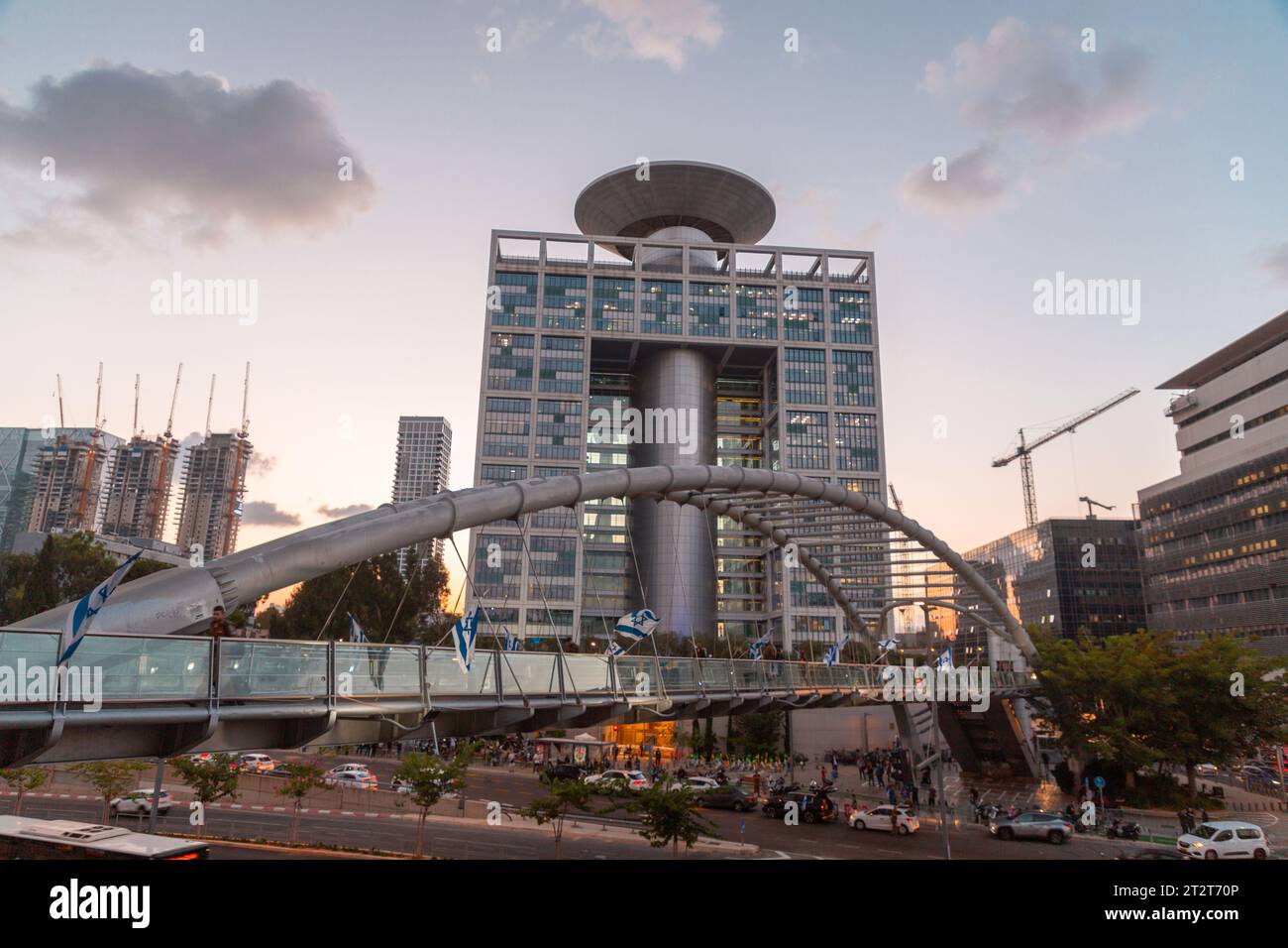 Tel Aviv, Israel - October 19, 2023 - Matcal Tower is a 17 floor high ...