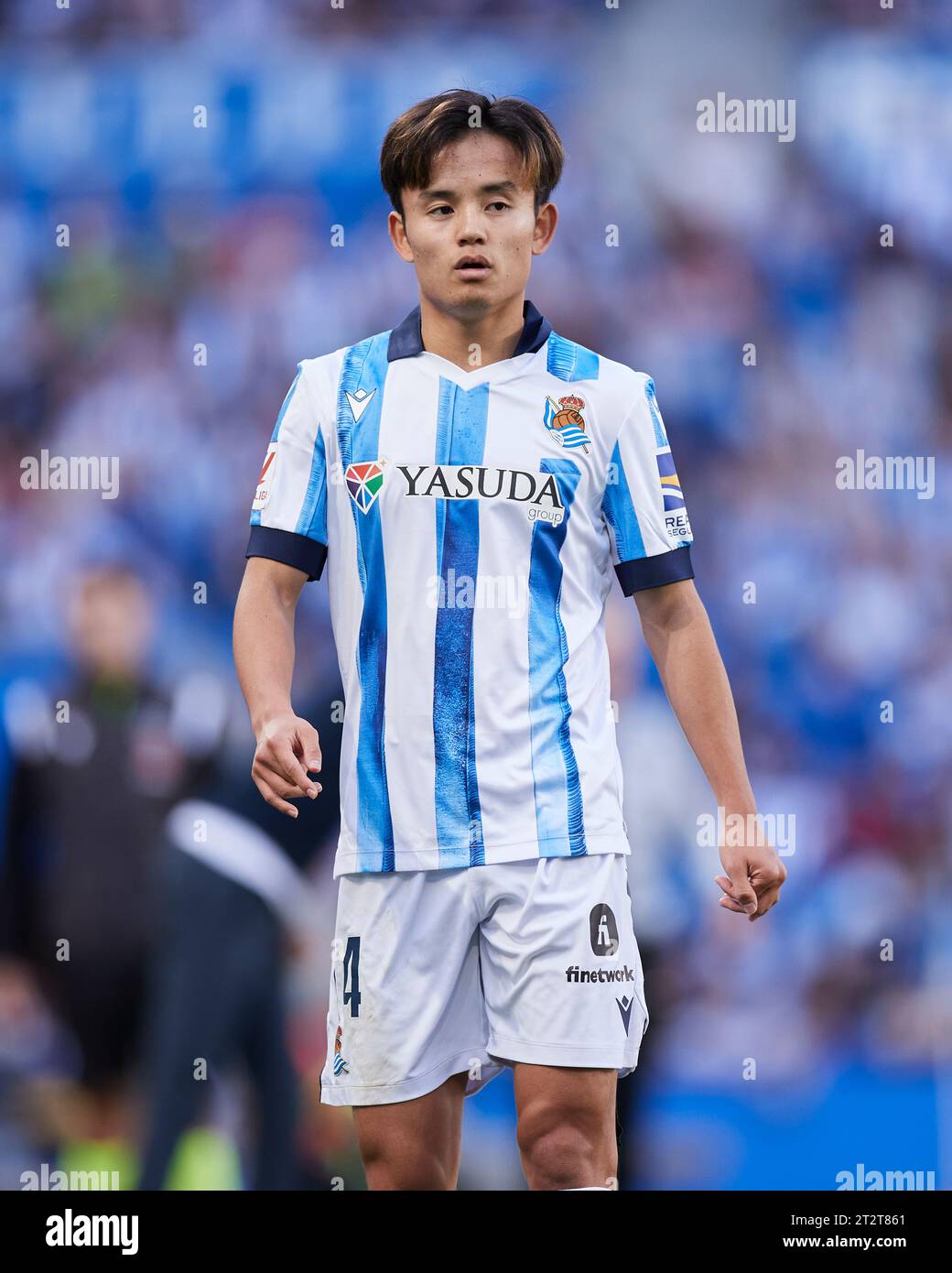 Takefusa Kubo of Real Sociedad looks on during the LaLiga EA Sports ...