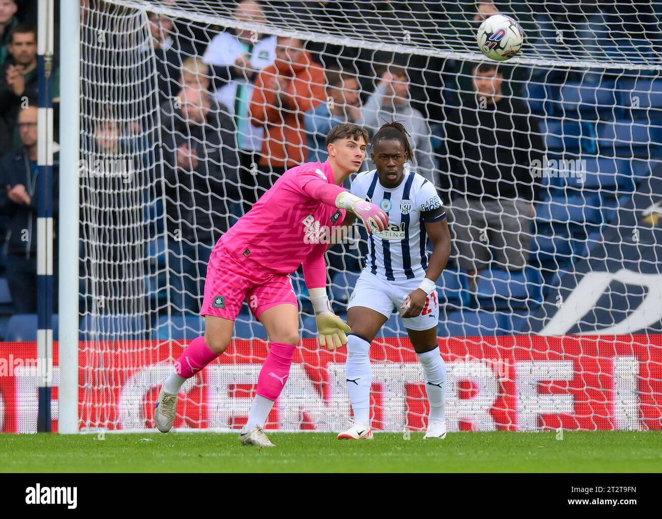 Michael Cooper #1 of Plymouth Argyle in action during the Sky Bet ...