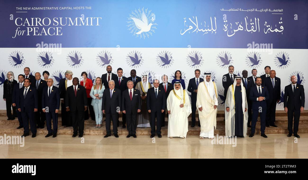 Palestinian President Mahmoud Abbas attend The Cairo Peace Summit in ...