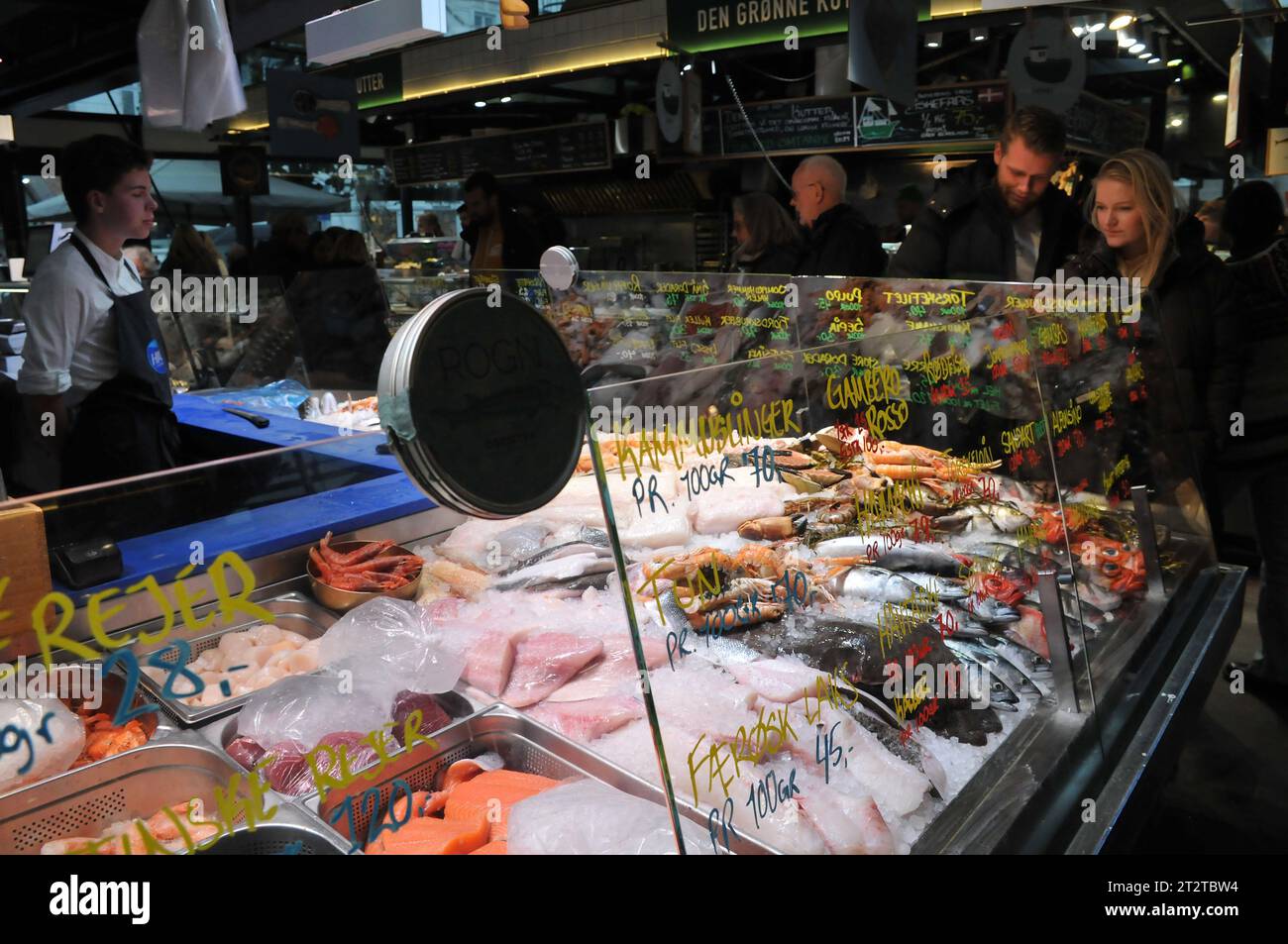Copenhagen, Denmark /21 October. 2023/Sea food or fish shops in ...