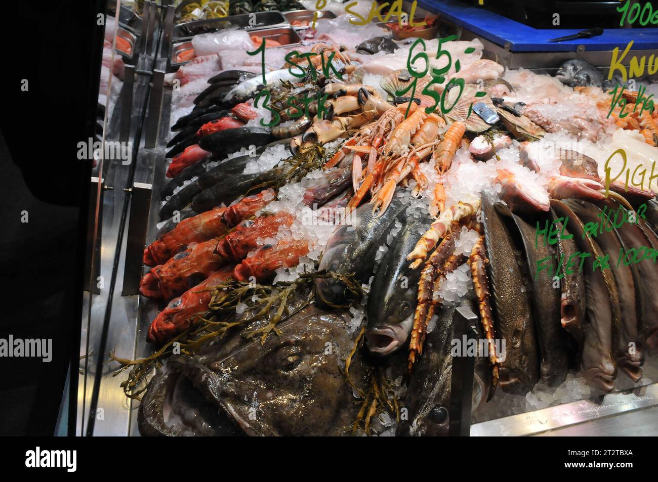 Copenhagen, Denmark /21 October. 2023/Sea food or fish shops in ...