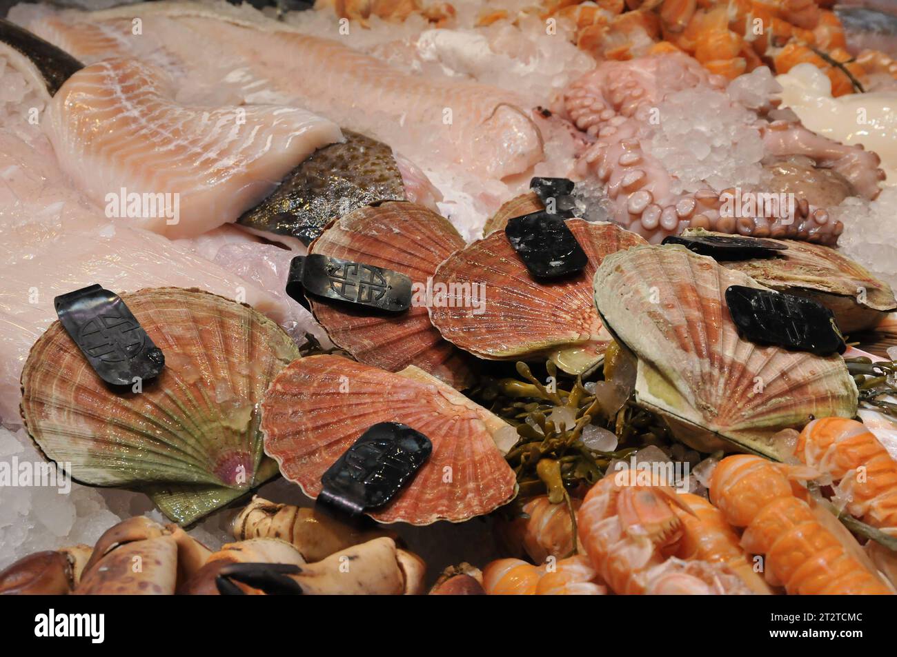 Copenhagen, Denmark /21 October. 2023/Sea food or fish shops in ...