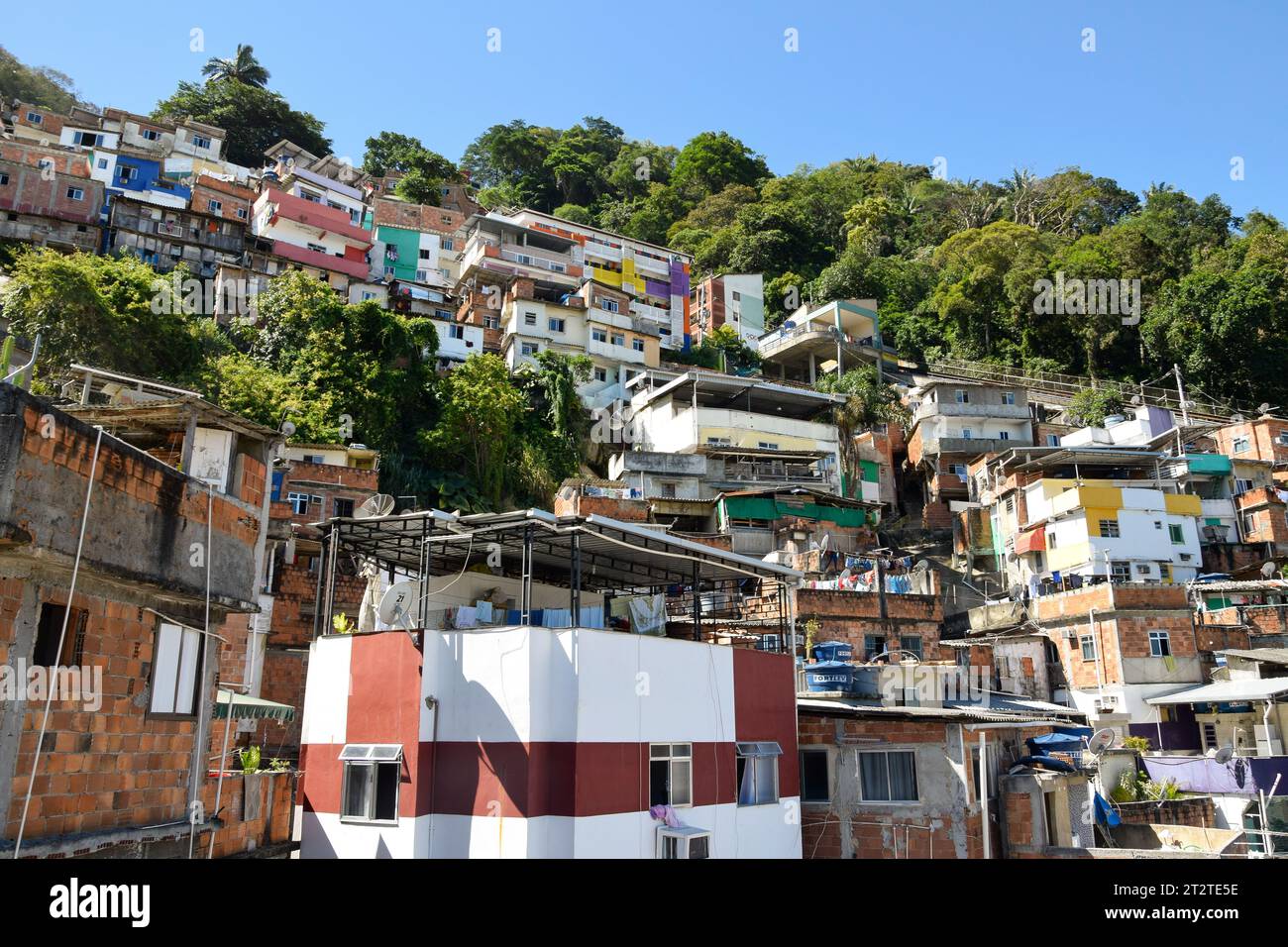 The favela Santa Marta Stock Photo - Alamy