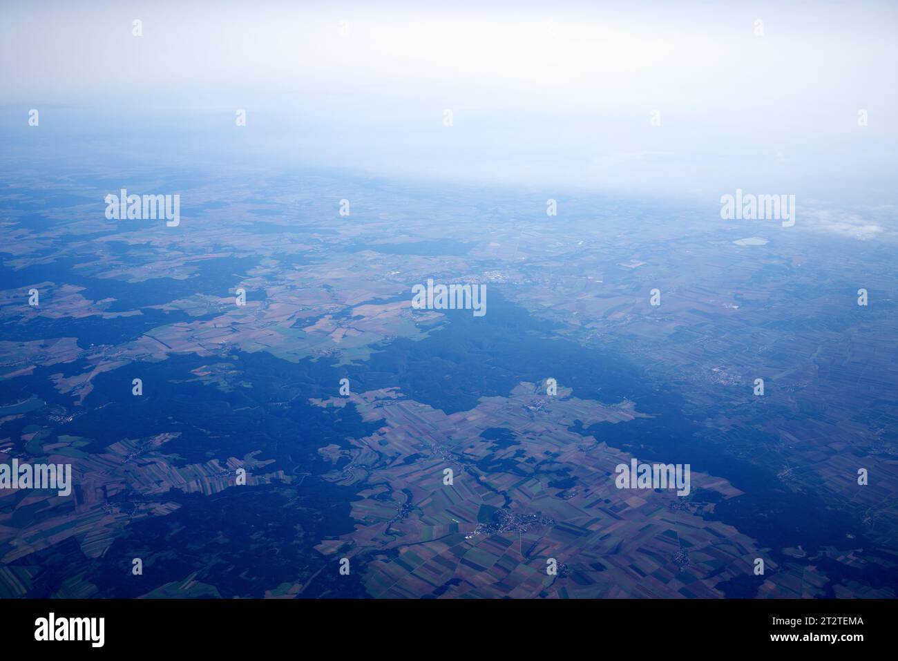 Aerial view of the Earth Stock Photo - Alamy