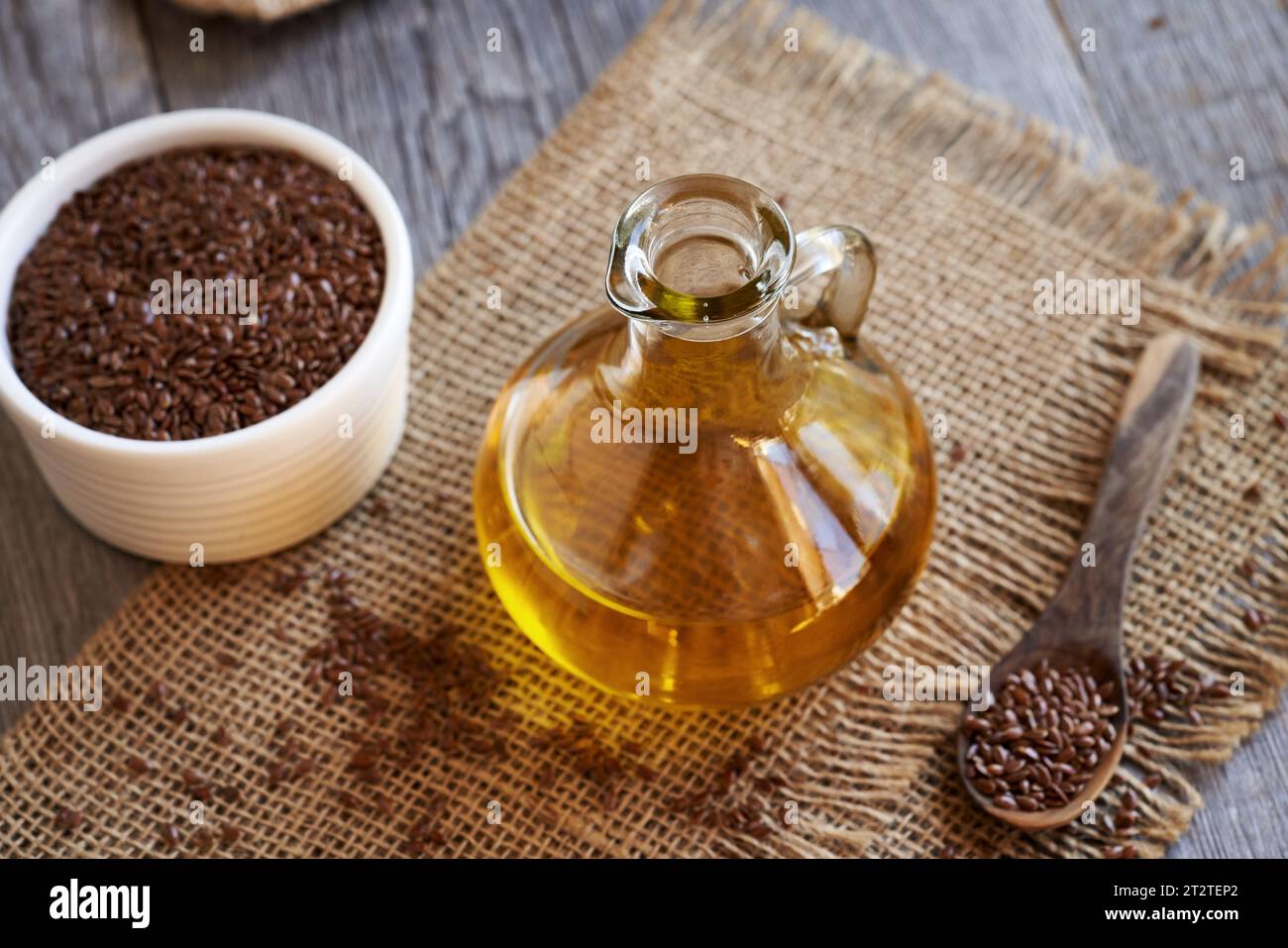 Glass bottle linseed oil hi-res stock photography and images - Alamy