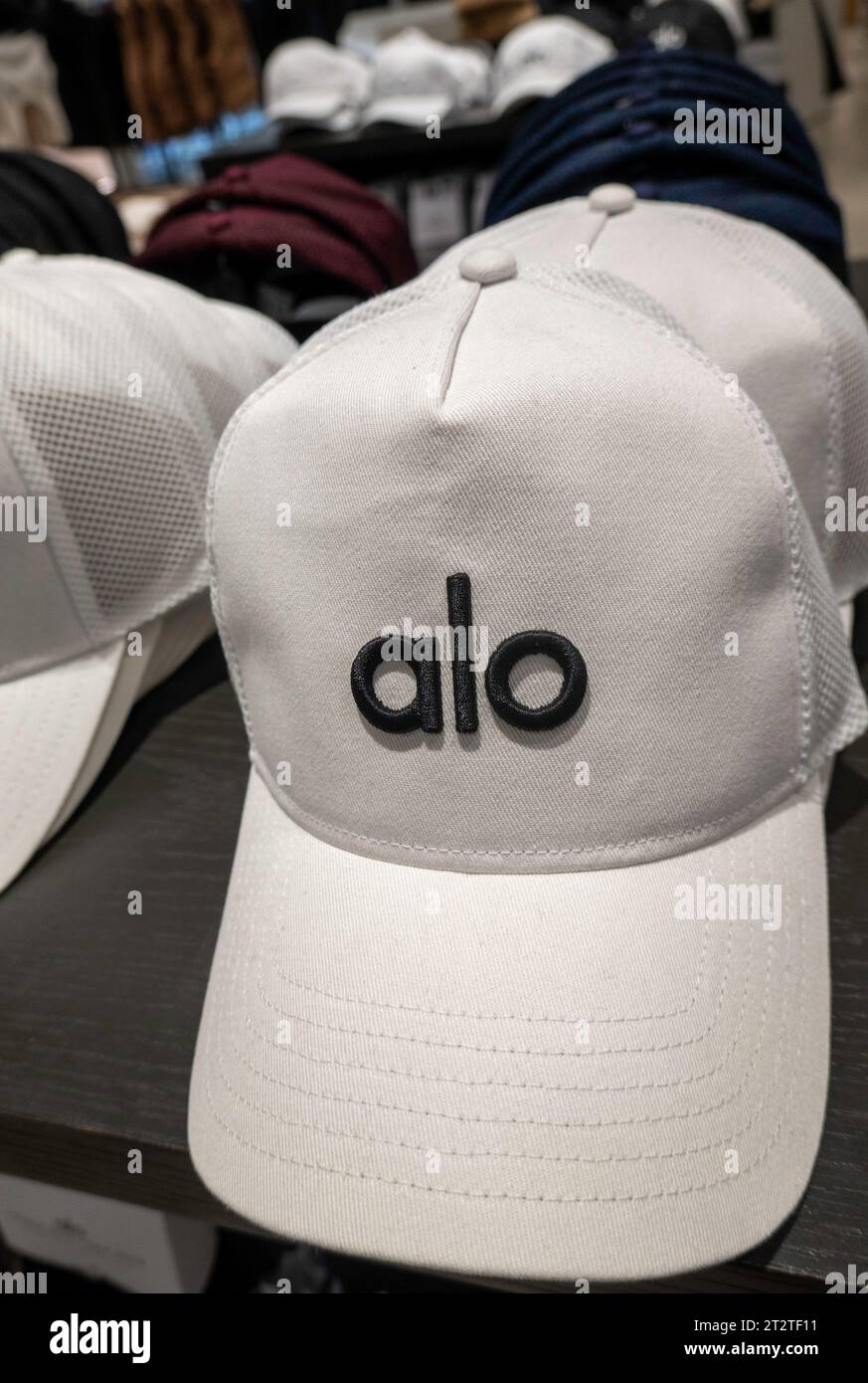 Alo Yoga on Fifth Avenue carries performance ready clothing, New York City, USA 2023 Stock Photo ...