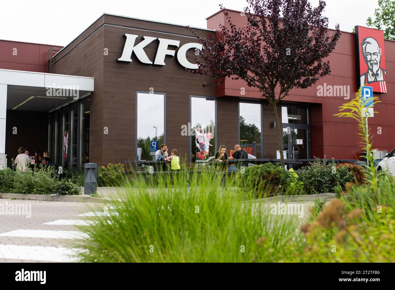 August 6, 2023, A1 - Amber 1 Highway, Poland: KFC Restaurant is seen on ...