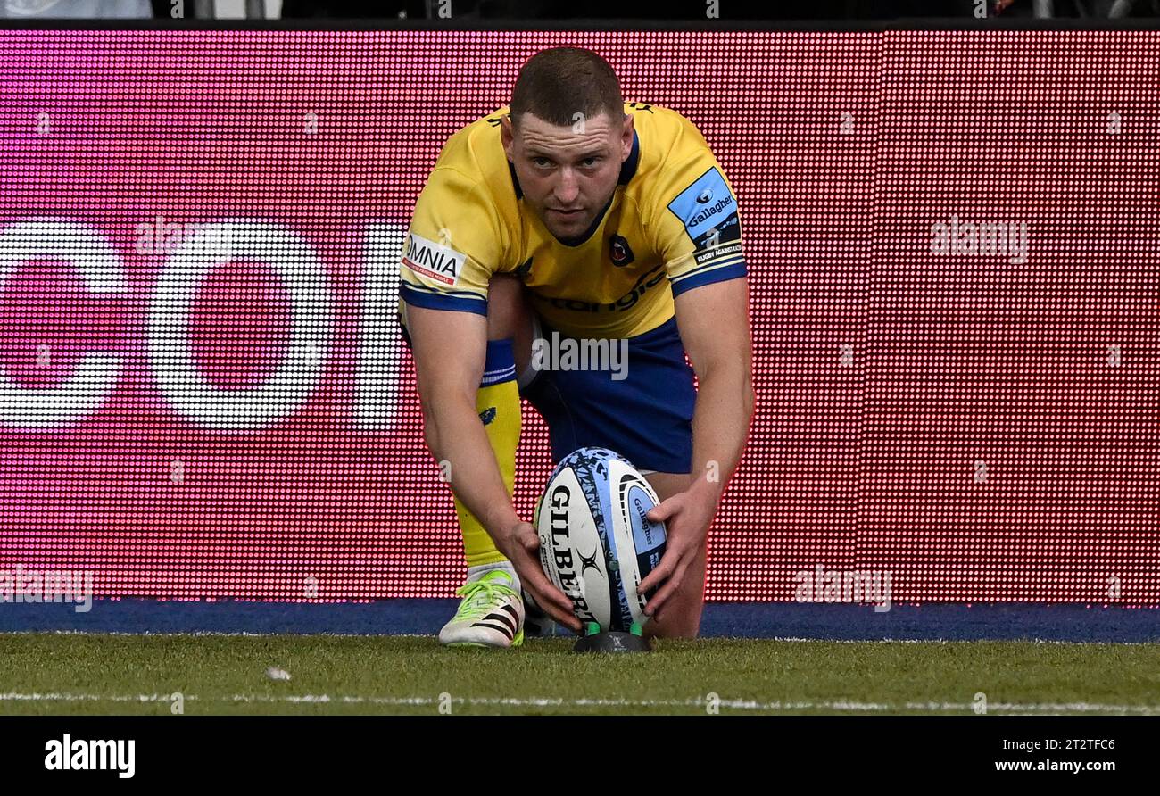 Barnet, United Kingdom. 21st Oct, 2023. Premiership Rugby. Saracens Men ...