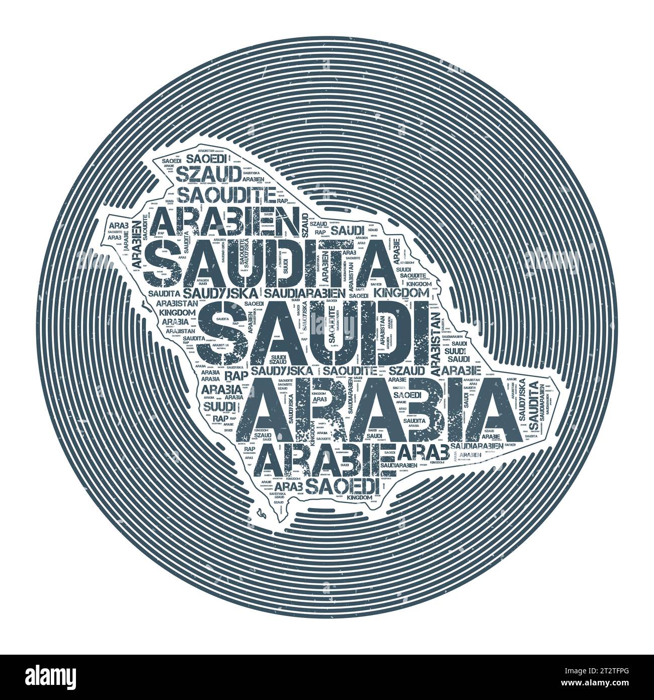Saudi Arabia vector image. Country round logo design. Saudi Arabia ...