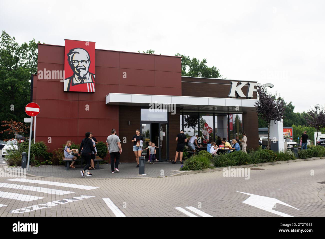 KFC Restaurant is seen on A1 Amber One Highway in Poland. (Photo by ...