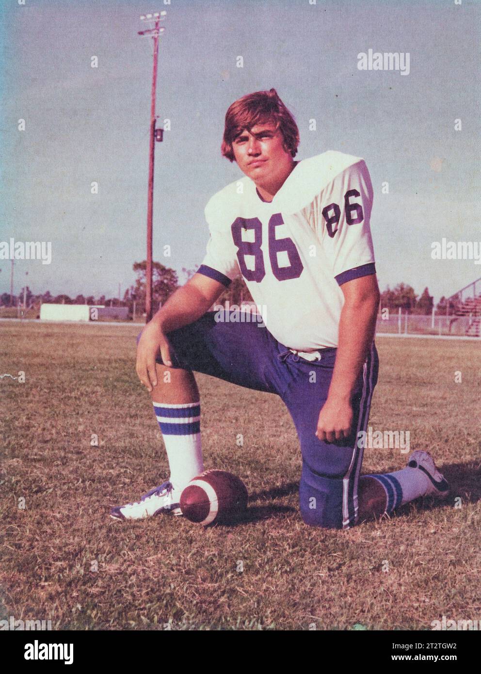 Rick Sumner poses for his high school yearbook and his Jesuit tiger ...