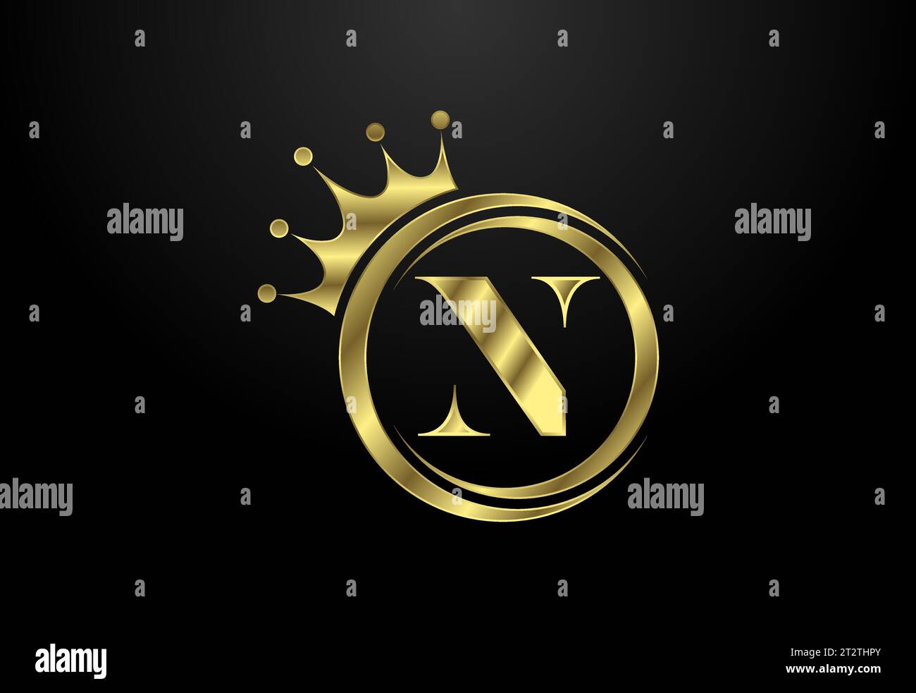 English alphabet with a crown. Royal, King, queen luxury symbol. Font ...