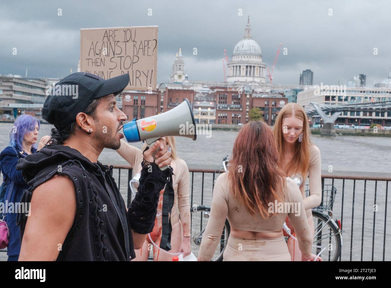 Animal Activist Group, Speciesism, protest outside of Tate Modern ...