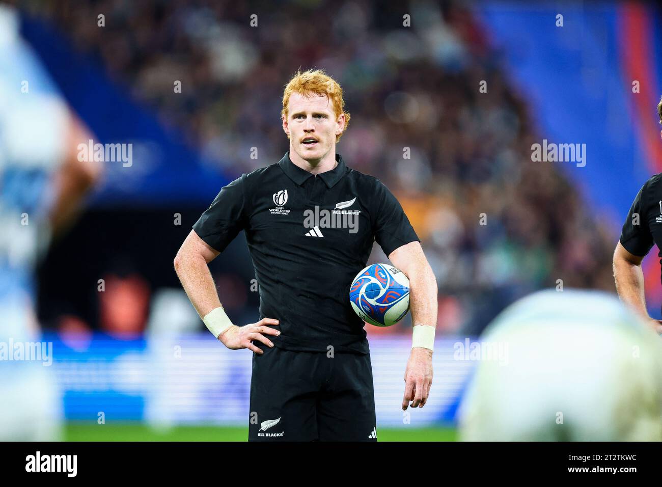 Finlay Christie #21 of New Zealand during the Rugby World Cup Semi ...
