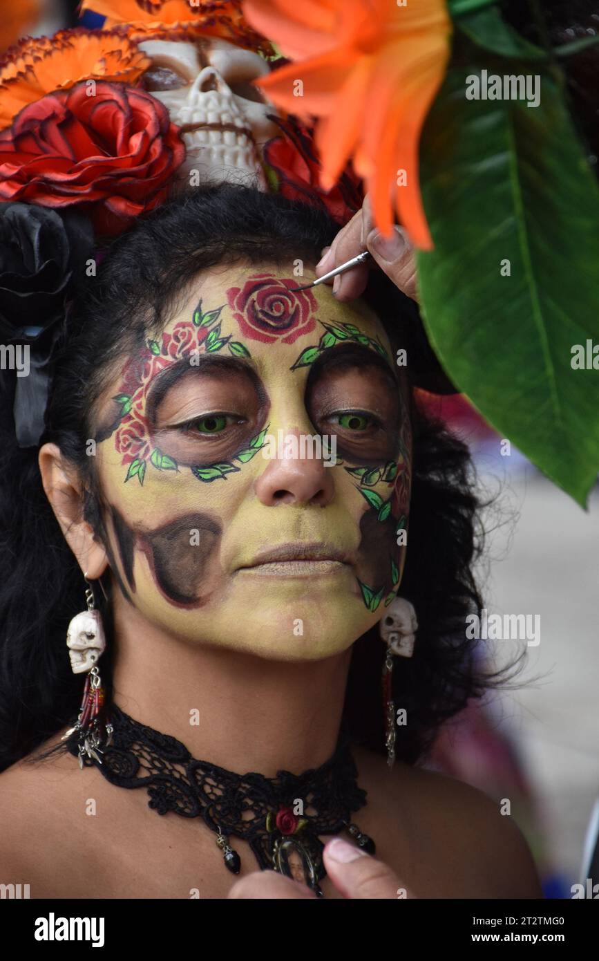 The Catrina parade in Mexico city Stock Photo - Alamy