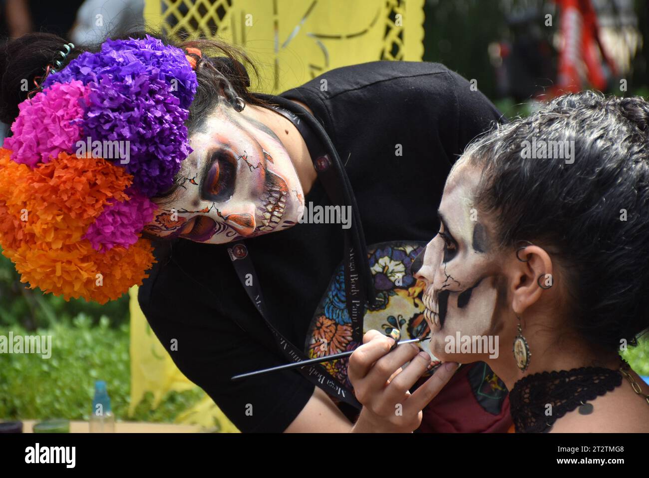 The Catrina parade in Mexico city Stock Photo - Alamy