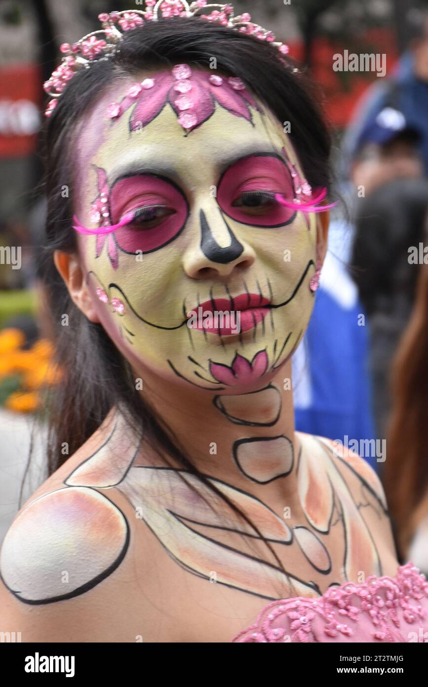 The Catrina parade in Mexico City Stock Photo - Alamy
