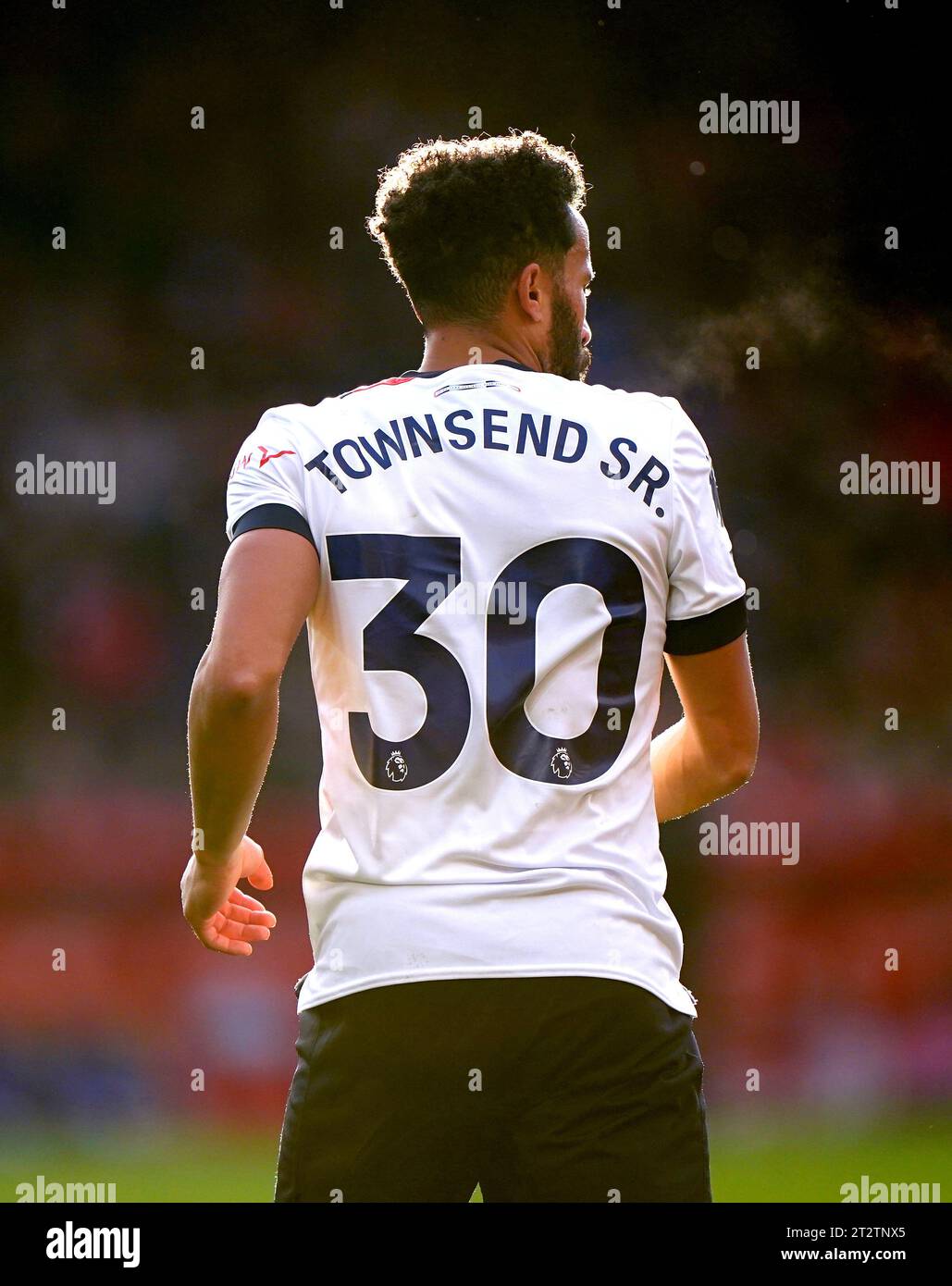A general view of the shirt of Luton Town's Andros Townsend during the ...