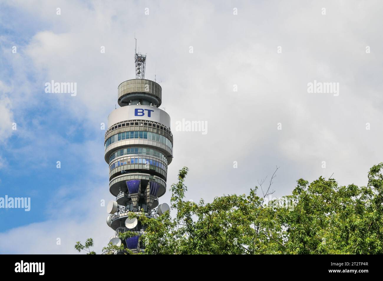 London, UK - July 8, 2008: The BT Tower, also known as the Post Office ...