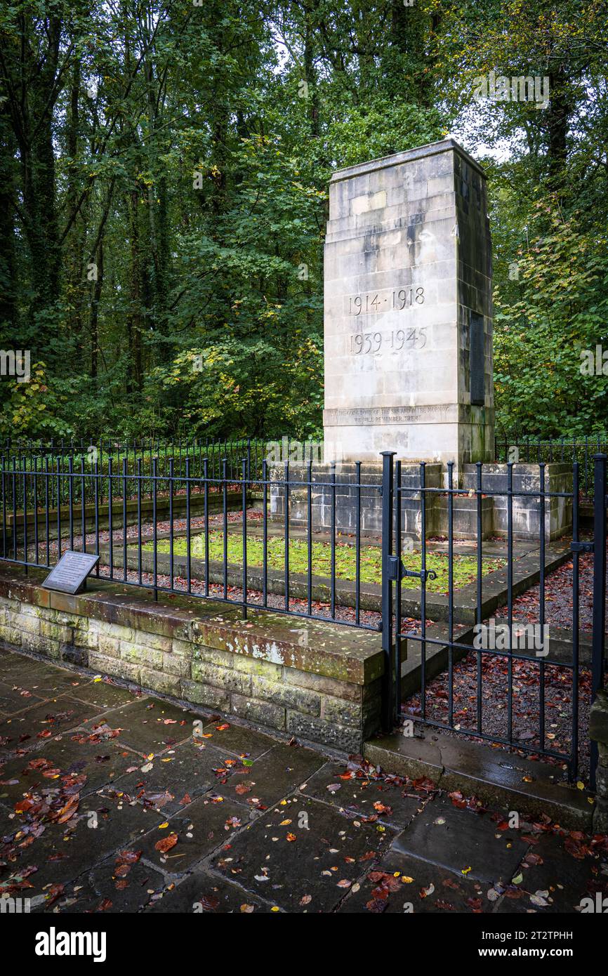 The Newbridge War Memorial in the St Fagans National Museum of History ...