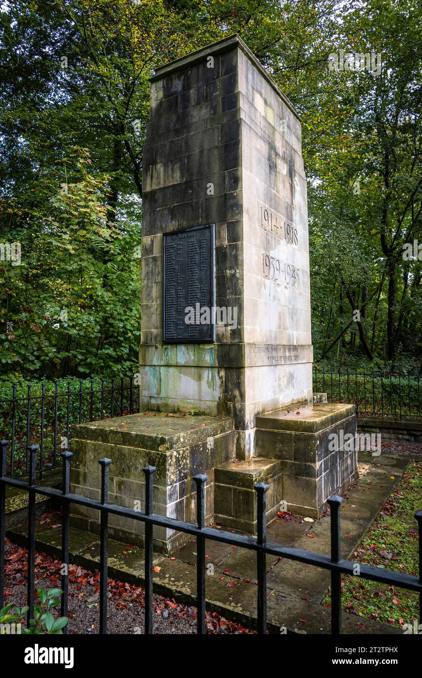 The Newbridge War Memorial in the St Fagans National Museum of History ...