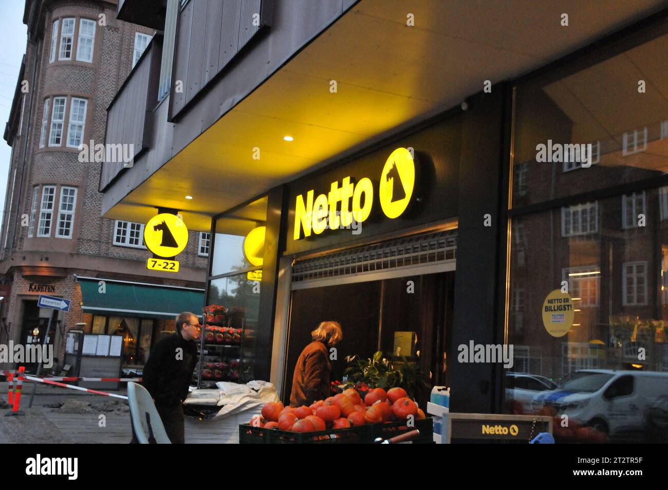 Copenhagen, Denmark /21 October. 2023/.Netto groceyr store in Kastrup ...