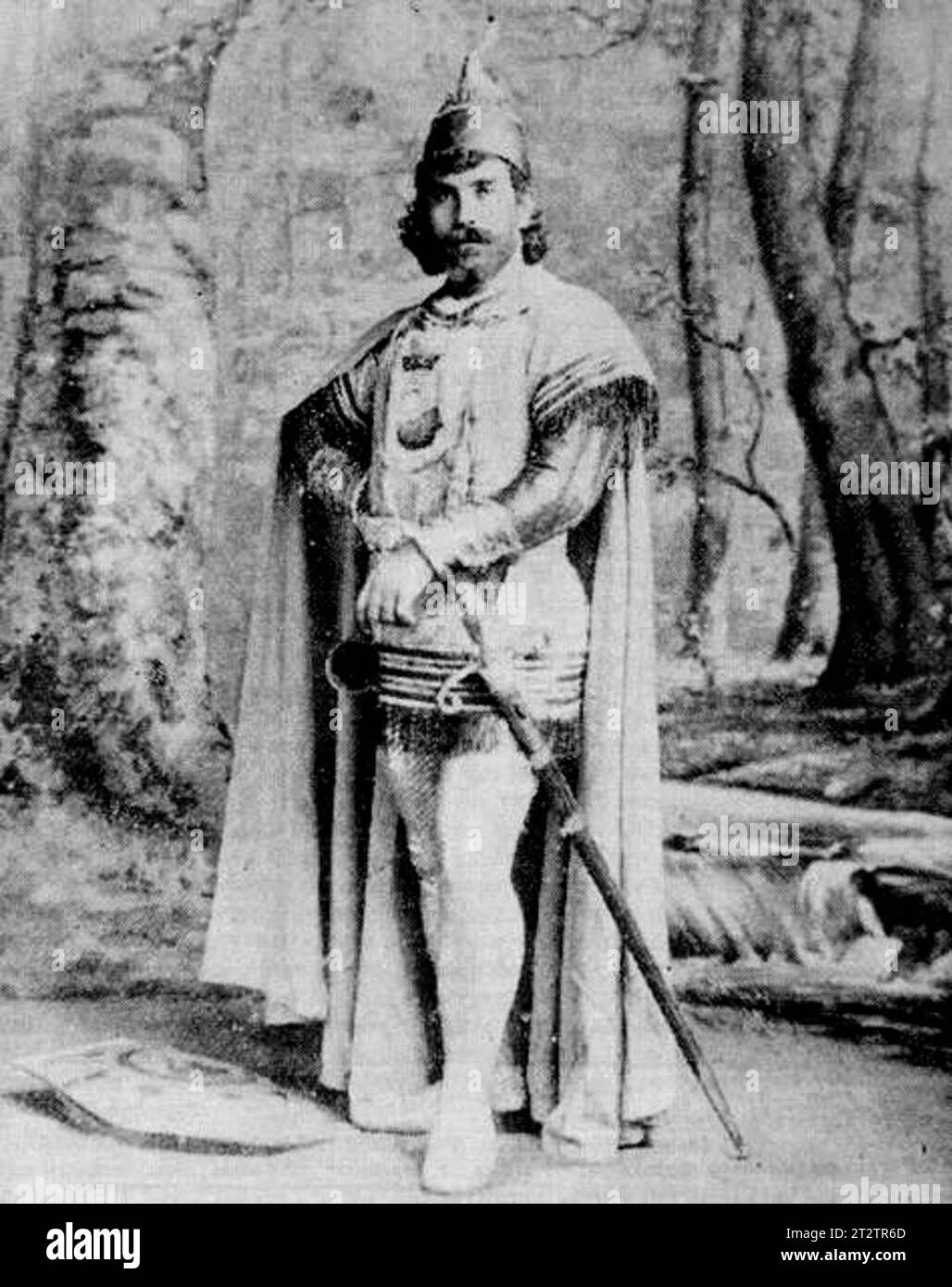 Irish tenor Joseph O'Mara in Lohengrin. Photograph taken 1894-5 Stock ...