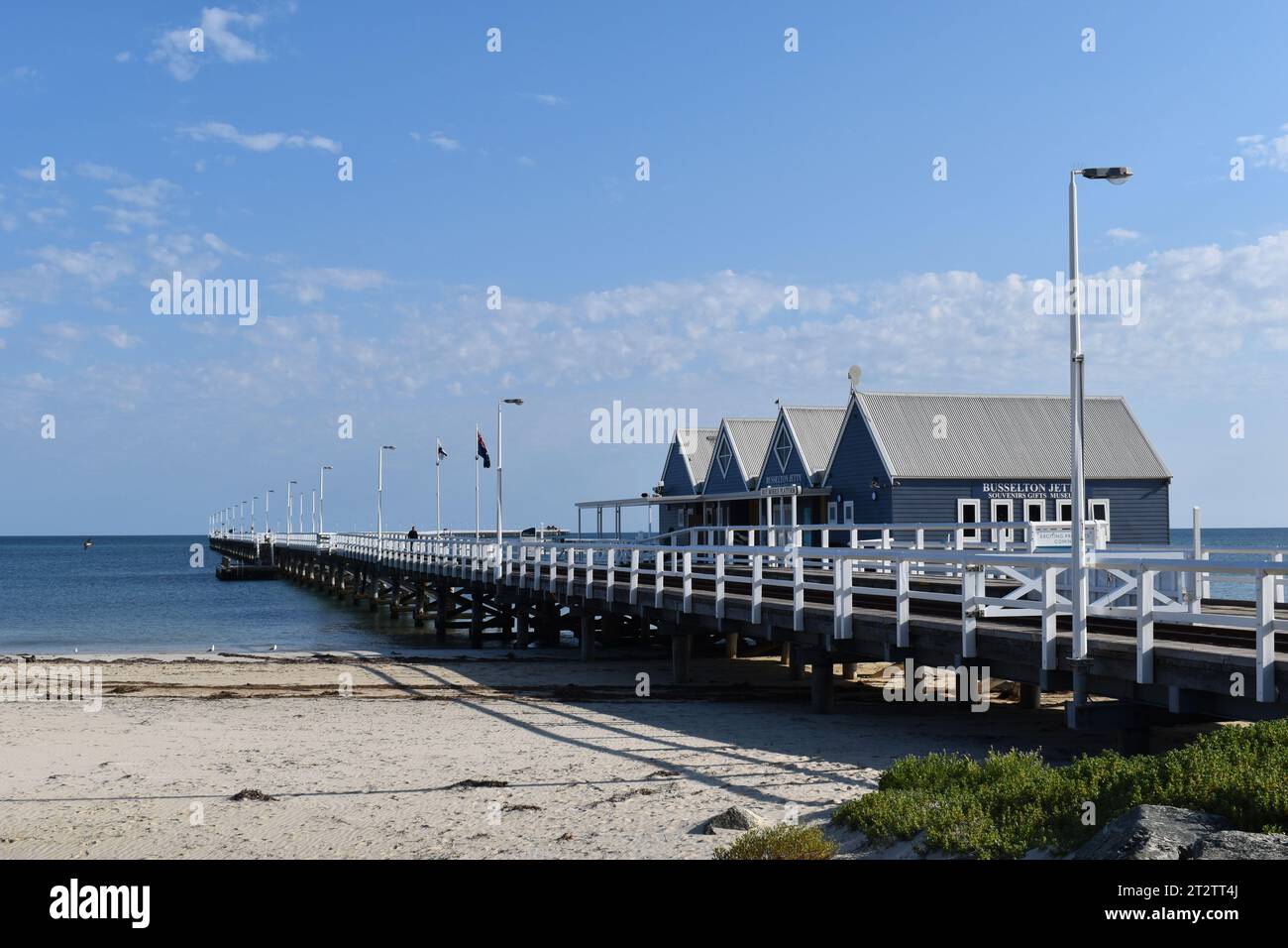 Beach and Jetty with Souvenir Gift shop and Museum, a tourist ...