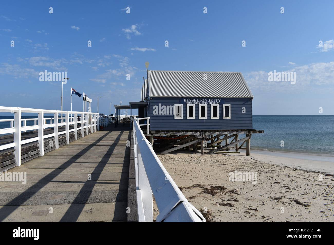 Beach and Jetty with Souvenir Gift shop and Museum, a tourist ...