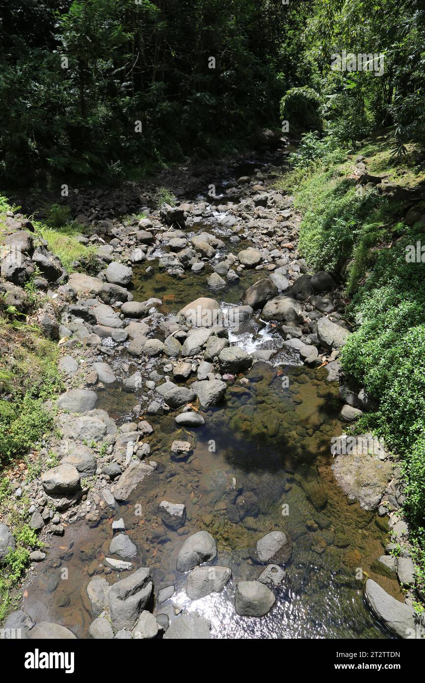 The site of the 3 Cascades of Te Fa’aurumai on the east coast of the ...