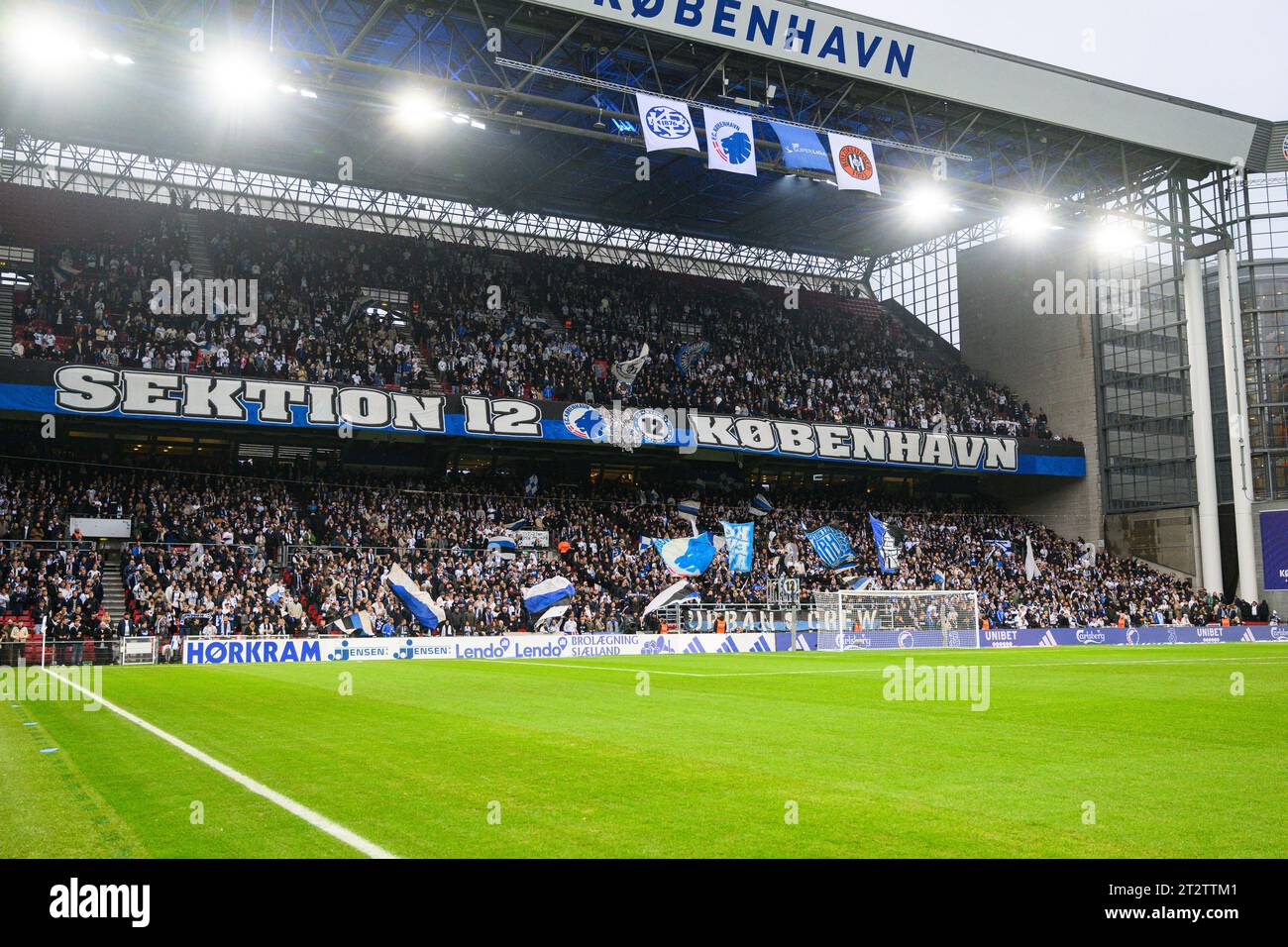 Copenhagen, Denmark. 21st Oct, 2023. Football fans of FC Copenhagen ...