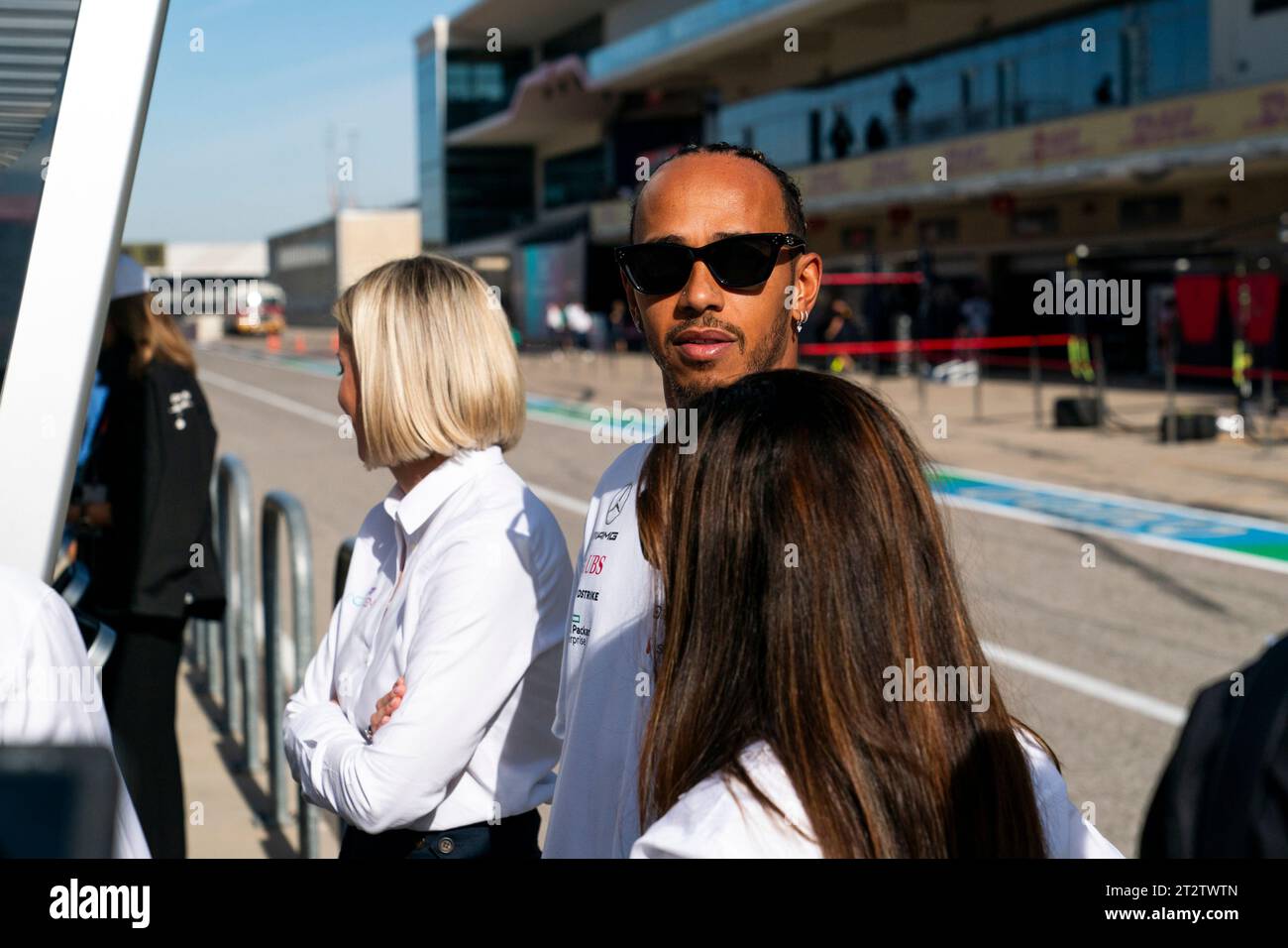 Austin, United States. 21st Oct, 2023. British Formula One driver Lewis ...