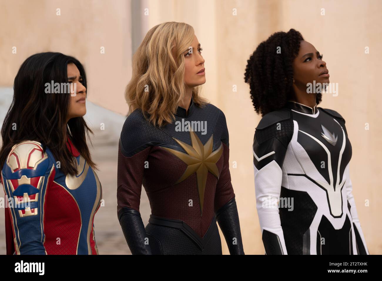 BRIE LARSON, TEYONAH PARRIS and IMAN VELLANI in THE MARVELS (2023 ...