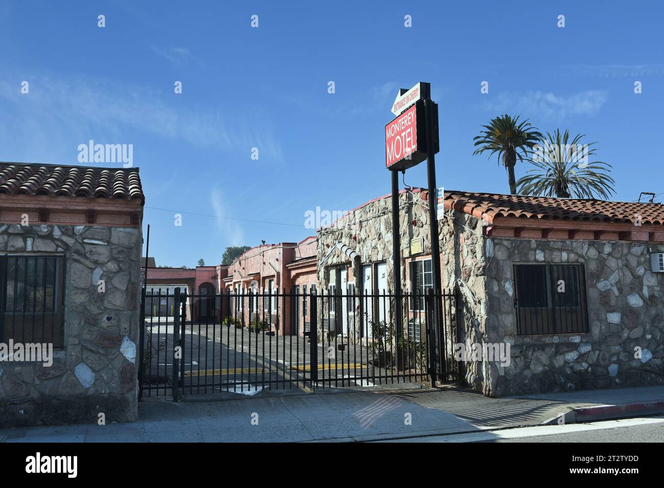 LONG BEACH, CALIFORNIA - 18 OCT 2023: The Monterey Motel on Pacific ...
