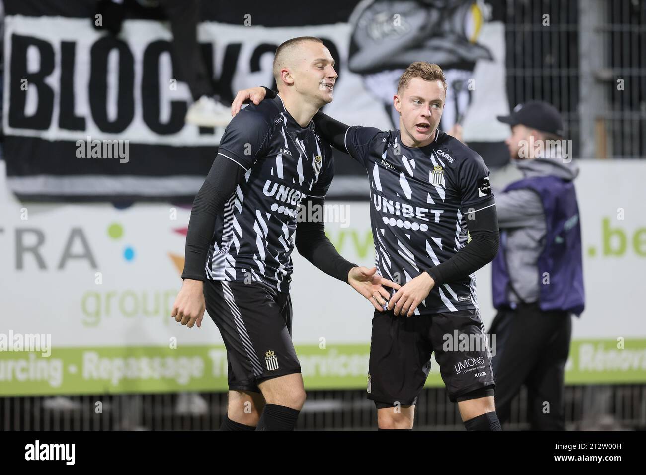 Charleroi, Belgium. 21st Oct, 2023. Charleroi's Nikola Stulic ...