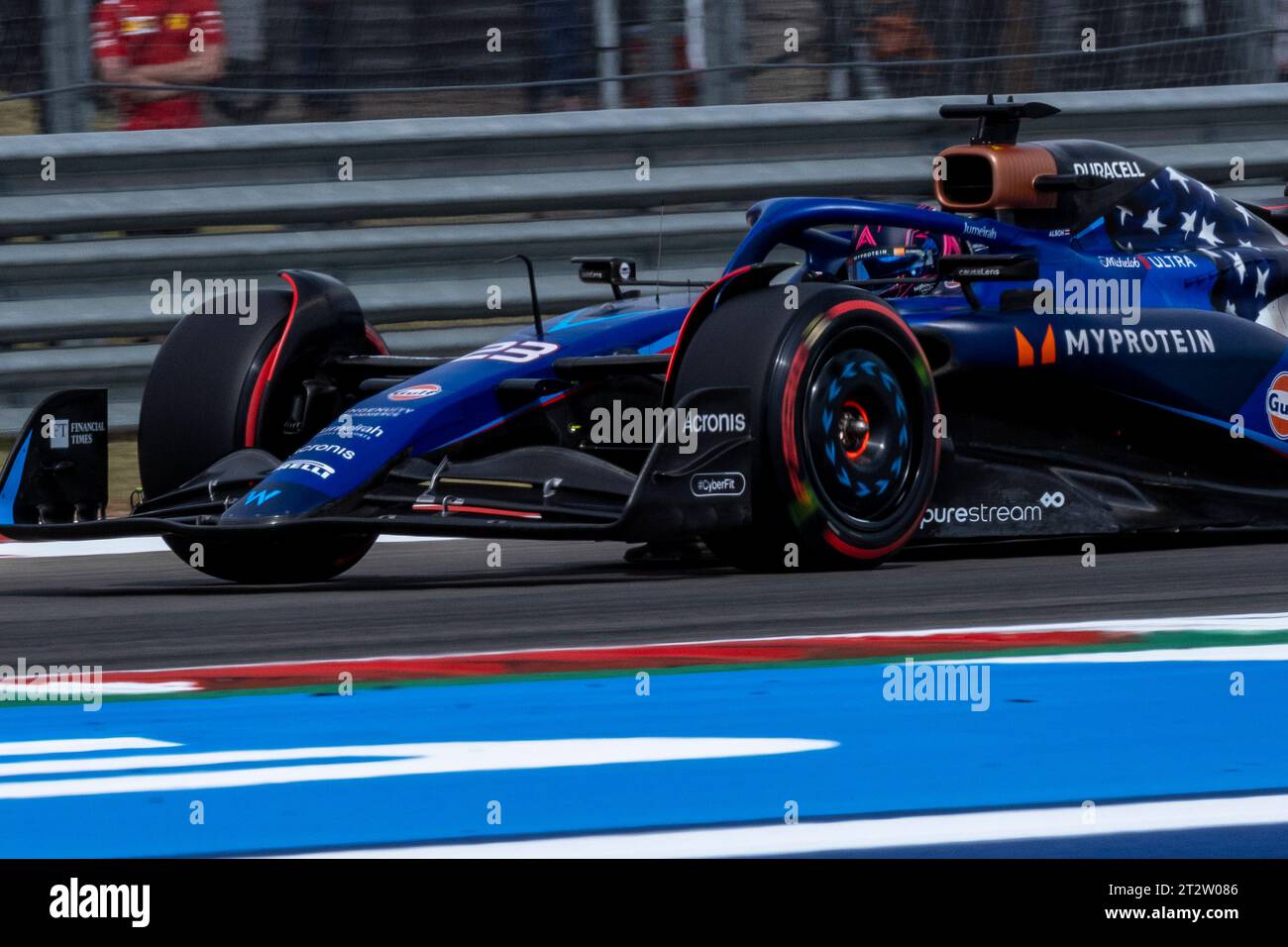 Oct 21, 2023.. Alexander Albon #23 for the Williams Racing team in ...
