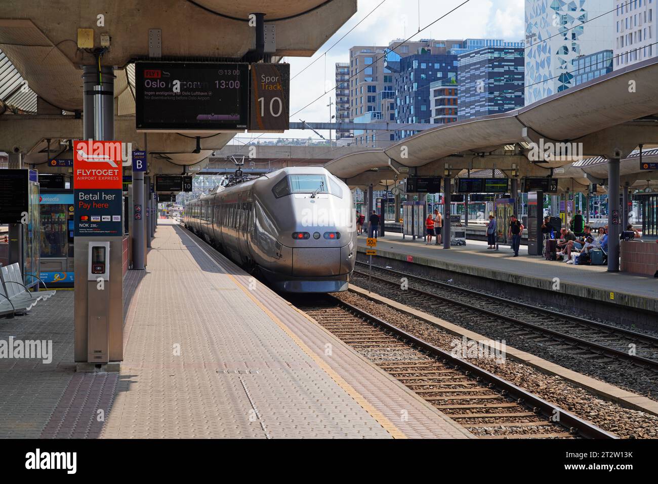 OSLO, NORWAY -1 JUL 2023- View of the Oslo S Central Station (Oslo ...