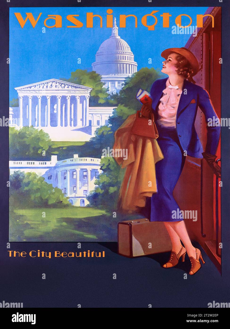 Old fashioned travel posters timeless poster reproductions hi-res stock ...