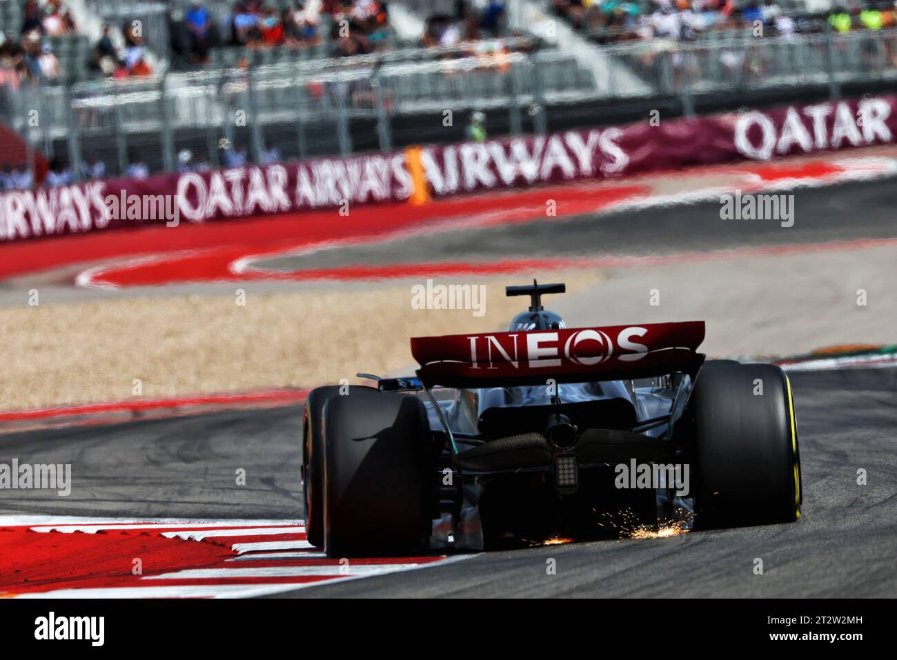 Austin, USA. 21st Oct, 2023. George Russell (GBR) Mercedes AMG F1 W14 ...