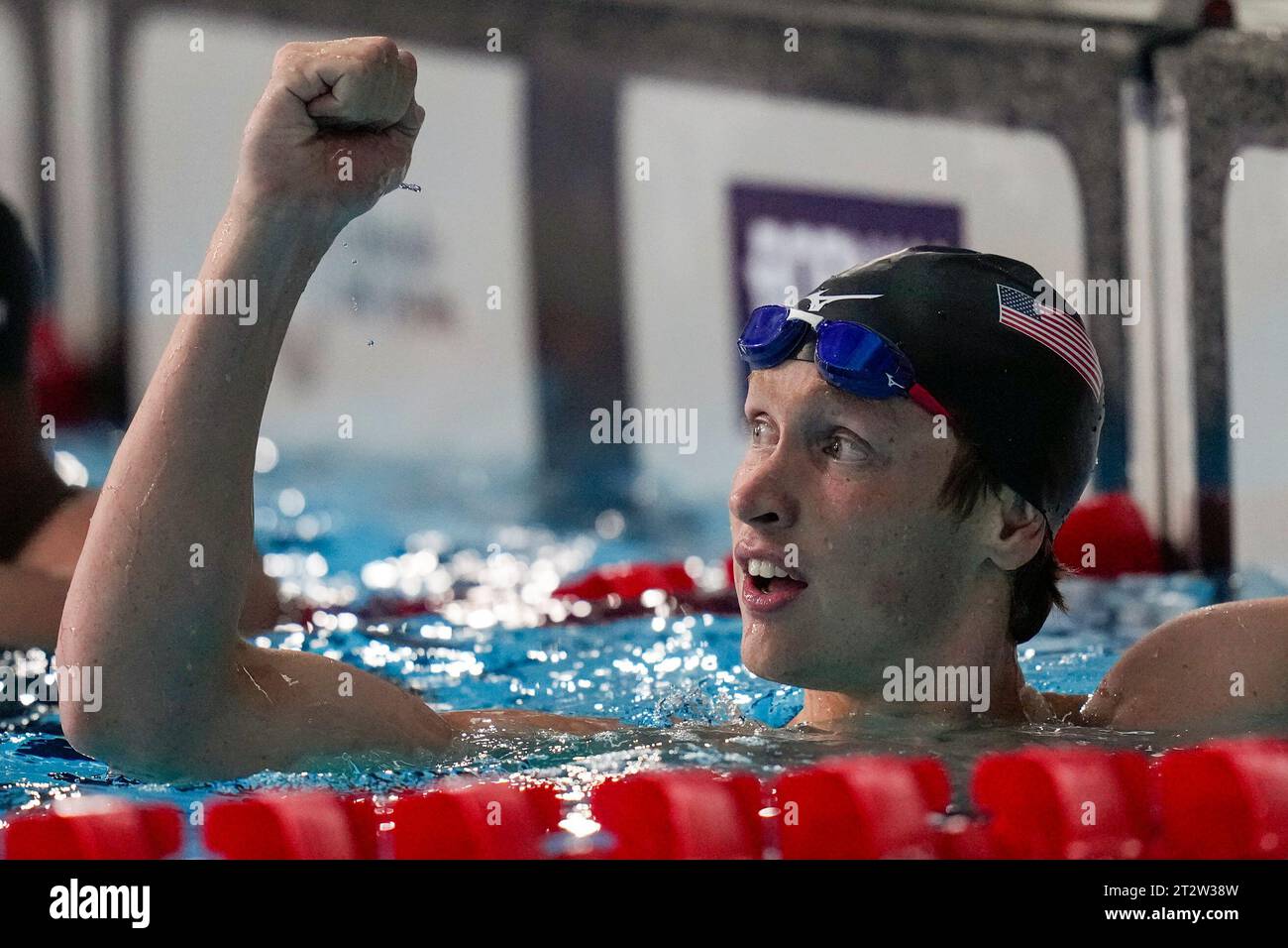 Jacob Foster of the United Stares celebrates winning the gold medal in ...
