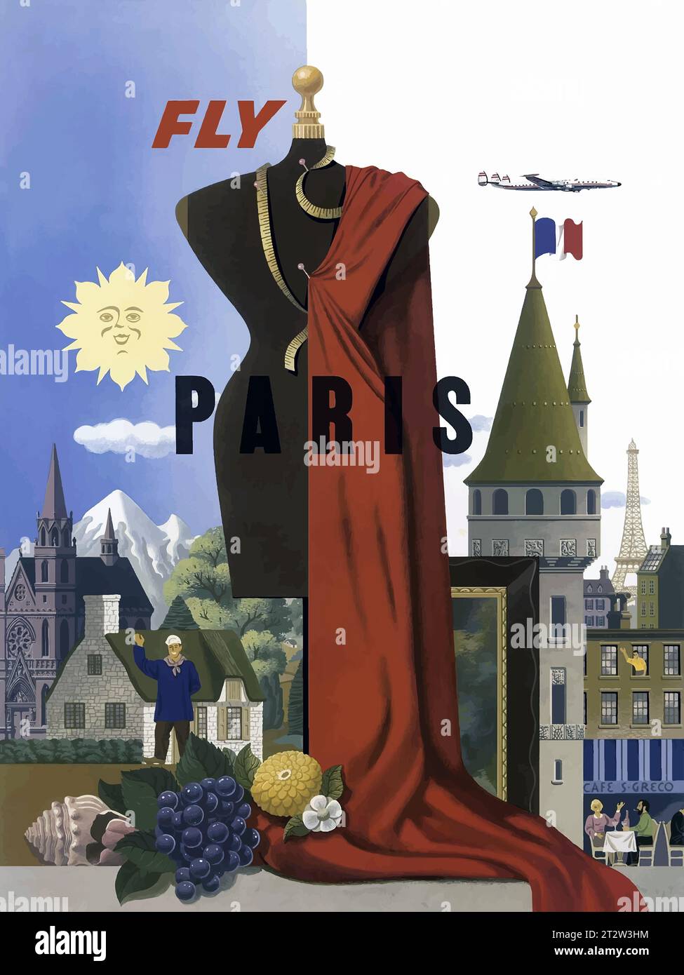 Old fashioned travel posters timeless poster reproductions hi-res stock ...