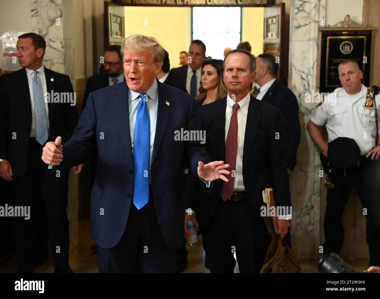 New York, USA. 02nd Oct, 2023. Former United States President Donald ...