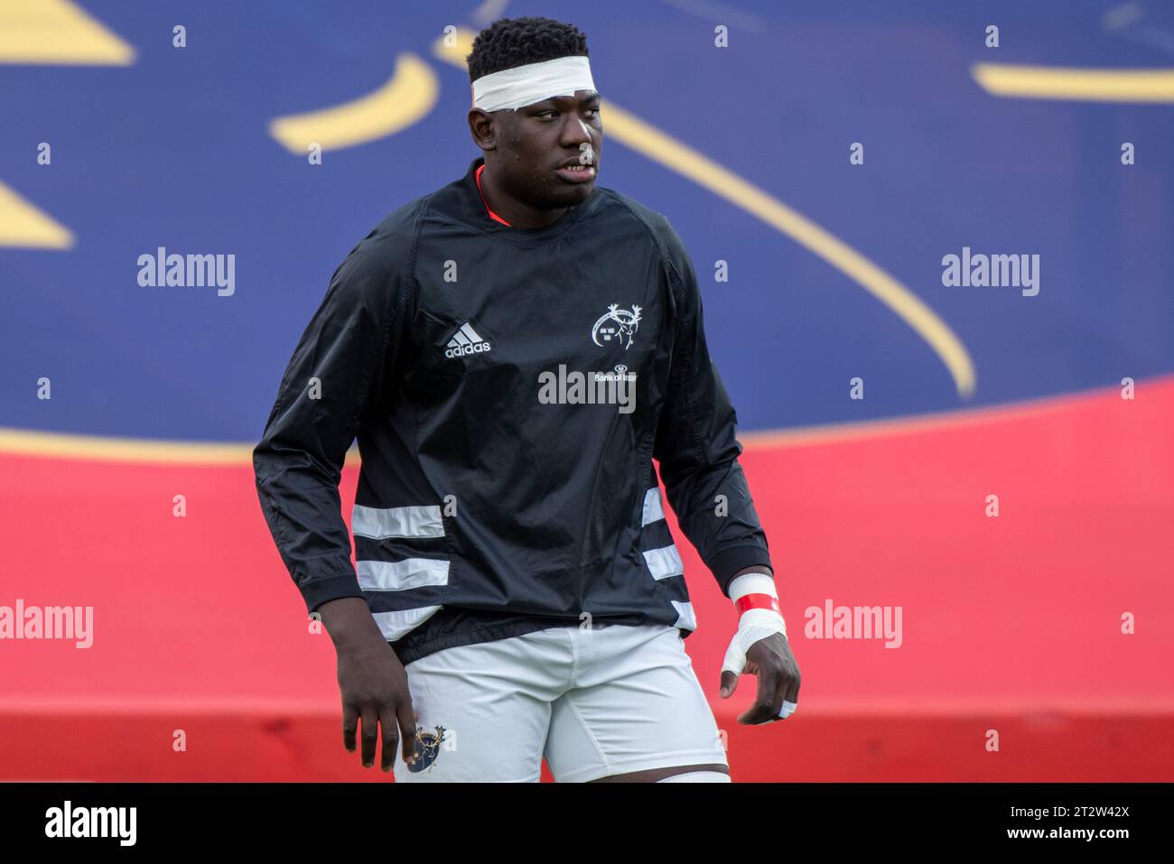 Limerick, Ireland. 21st Oct, 2023. Edwin Edogbo of Munster during the ...