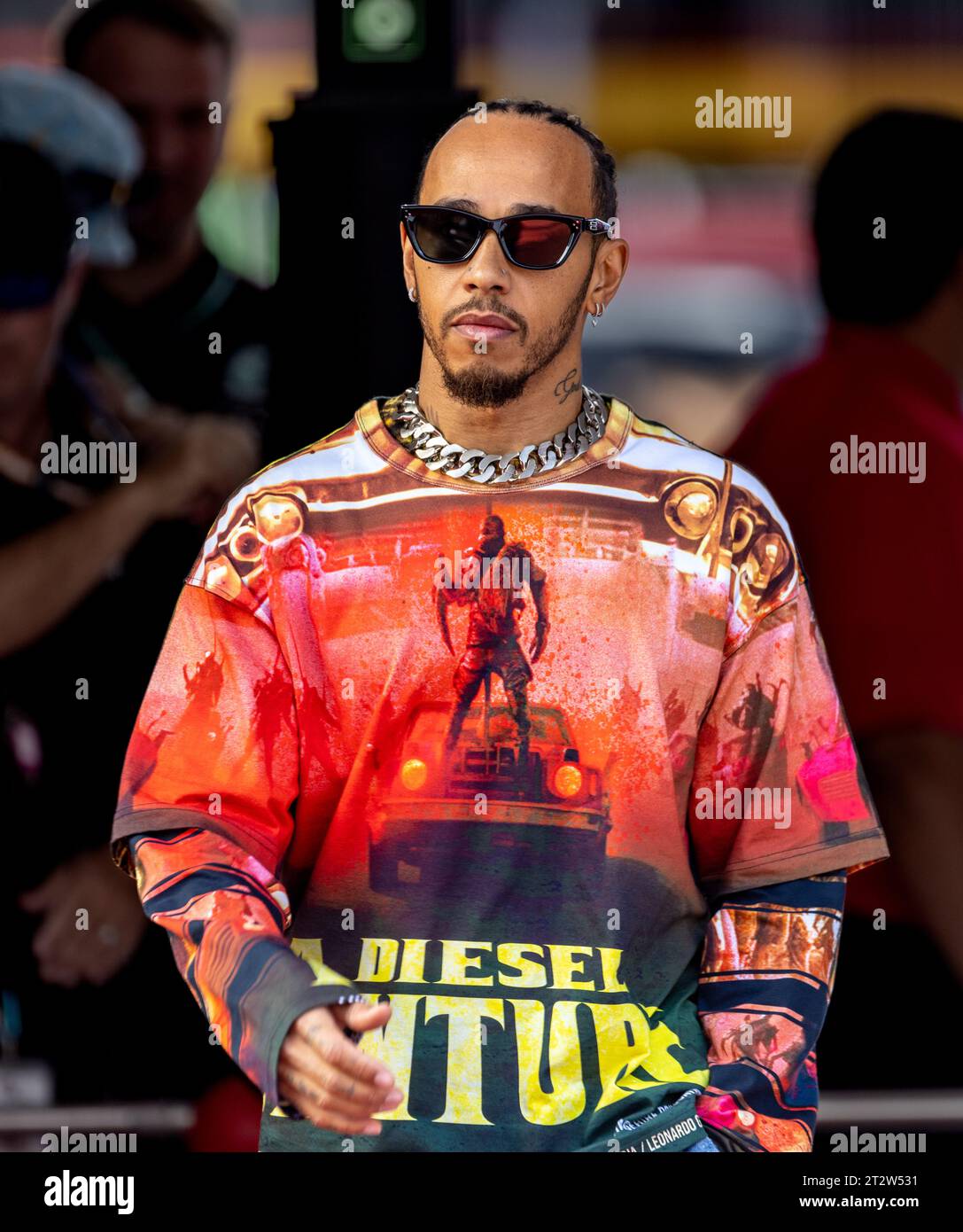 Austin, Texas - October 21th, 2023: Lewis Hamilton, driver of the #44 ...