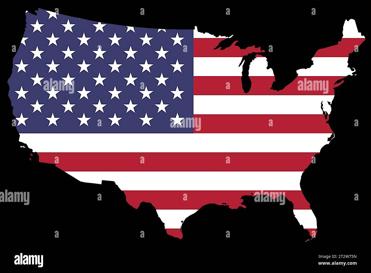Independence outline map hi-res stock photography and images - Alamy