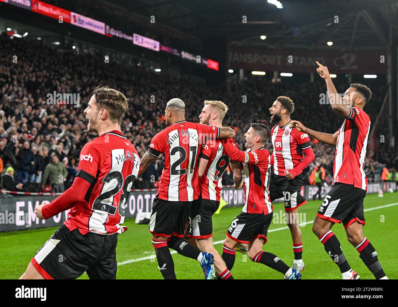 Bramall Lane, Sheffield, UK. 21st Oct, 2023. Premier League Football ...