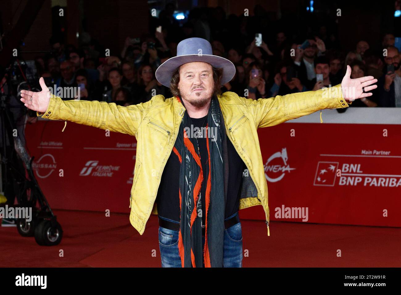Italian singer Zucchero Fornaciari at Rome Film Fest 2023. Zucchero ...
